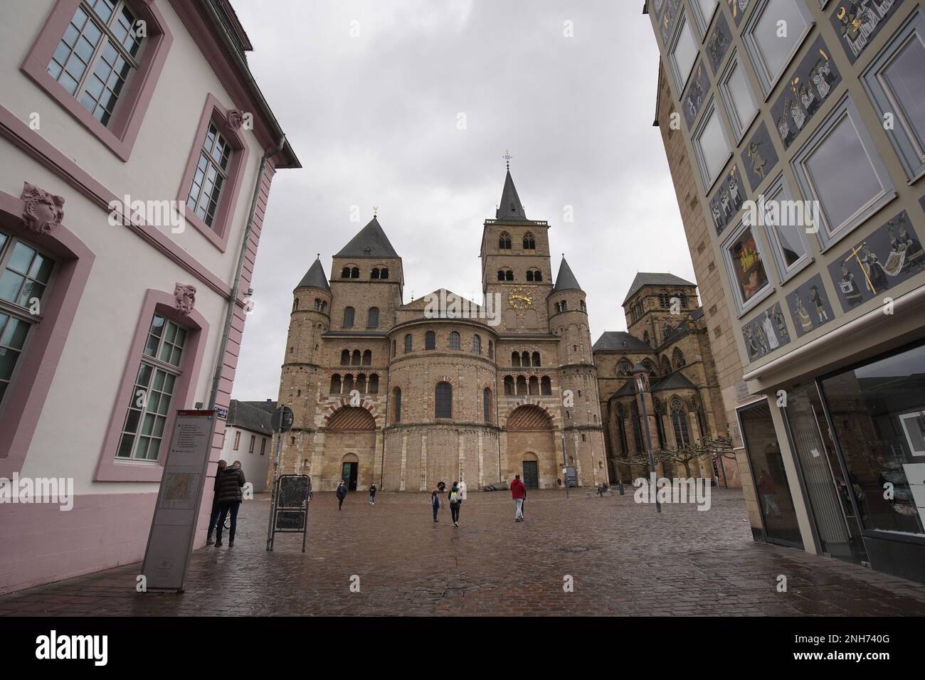 Scenes from the city of Trier, Germany on Feb 19, 2023. Trier is a ...