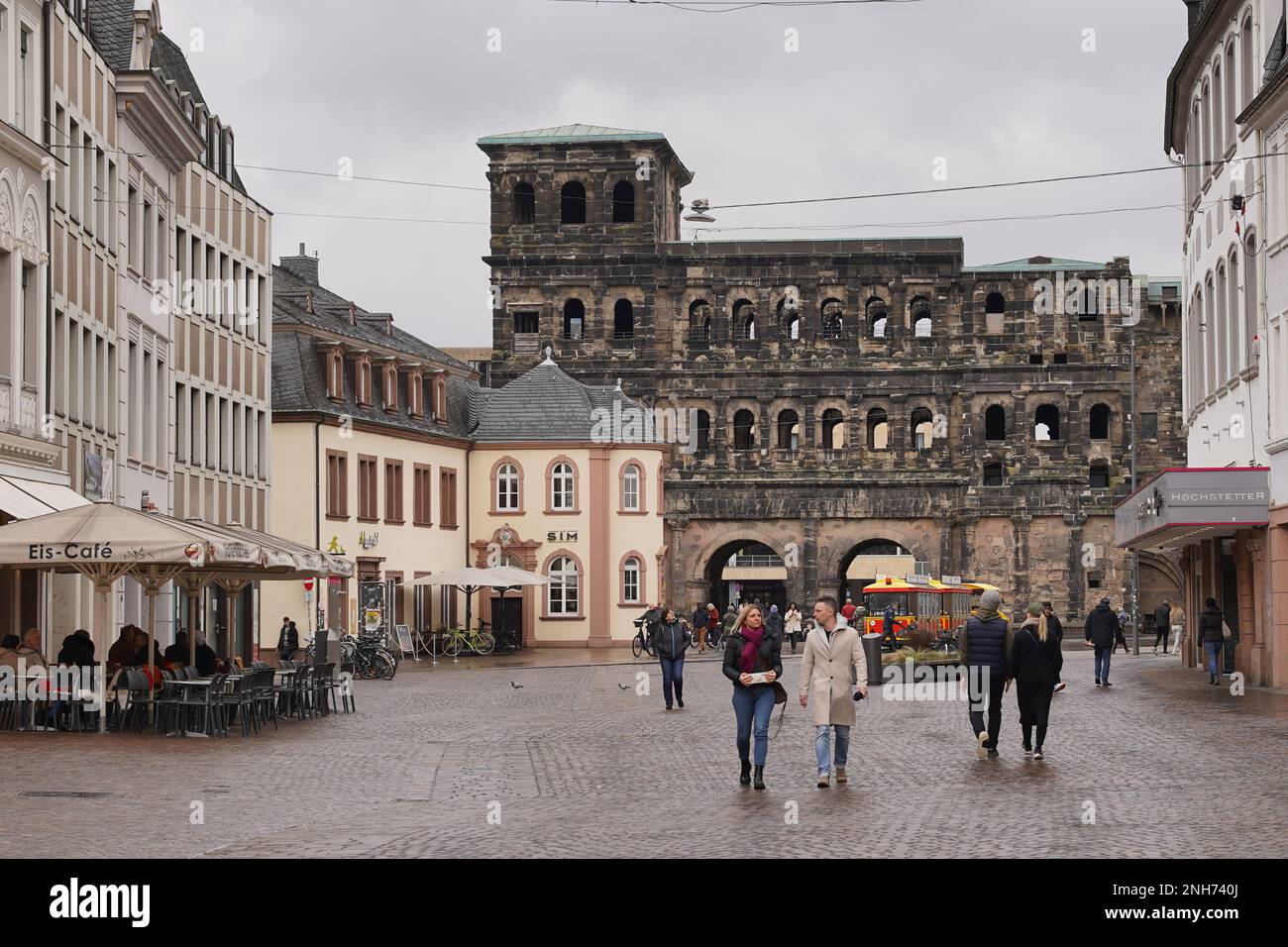 Scenes from the city of Trier, Germany on Feb 19, 2023. Trier is a ...