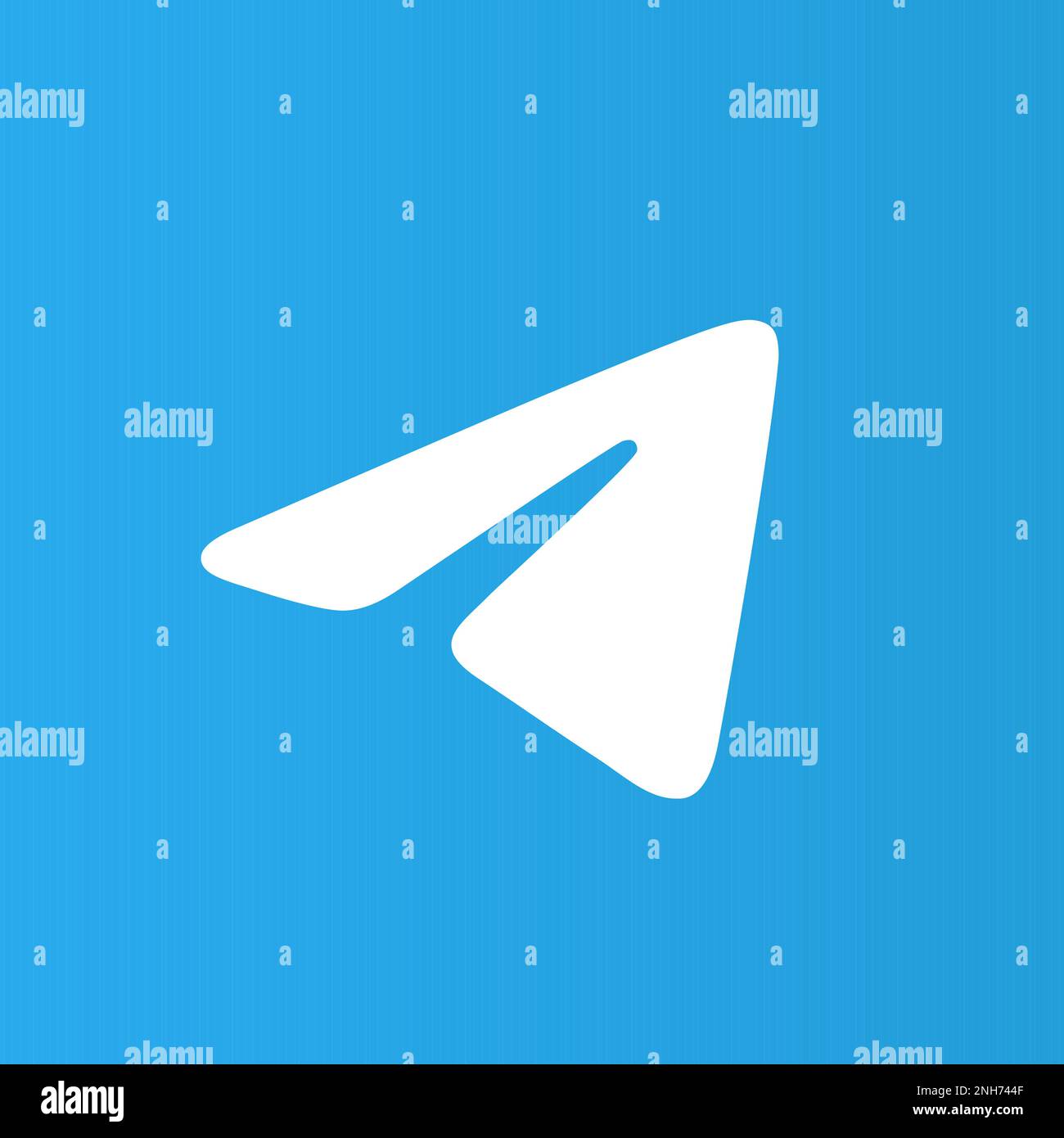 Telegram instant messaging app icon. Square shape vector illustration ...