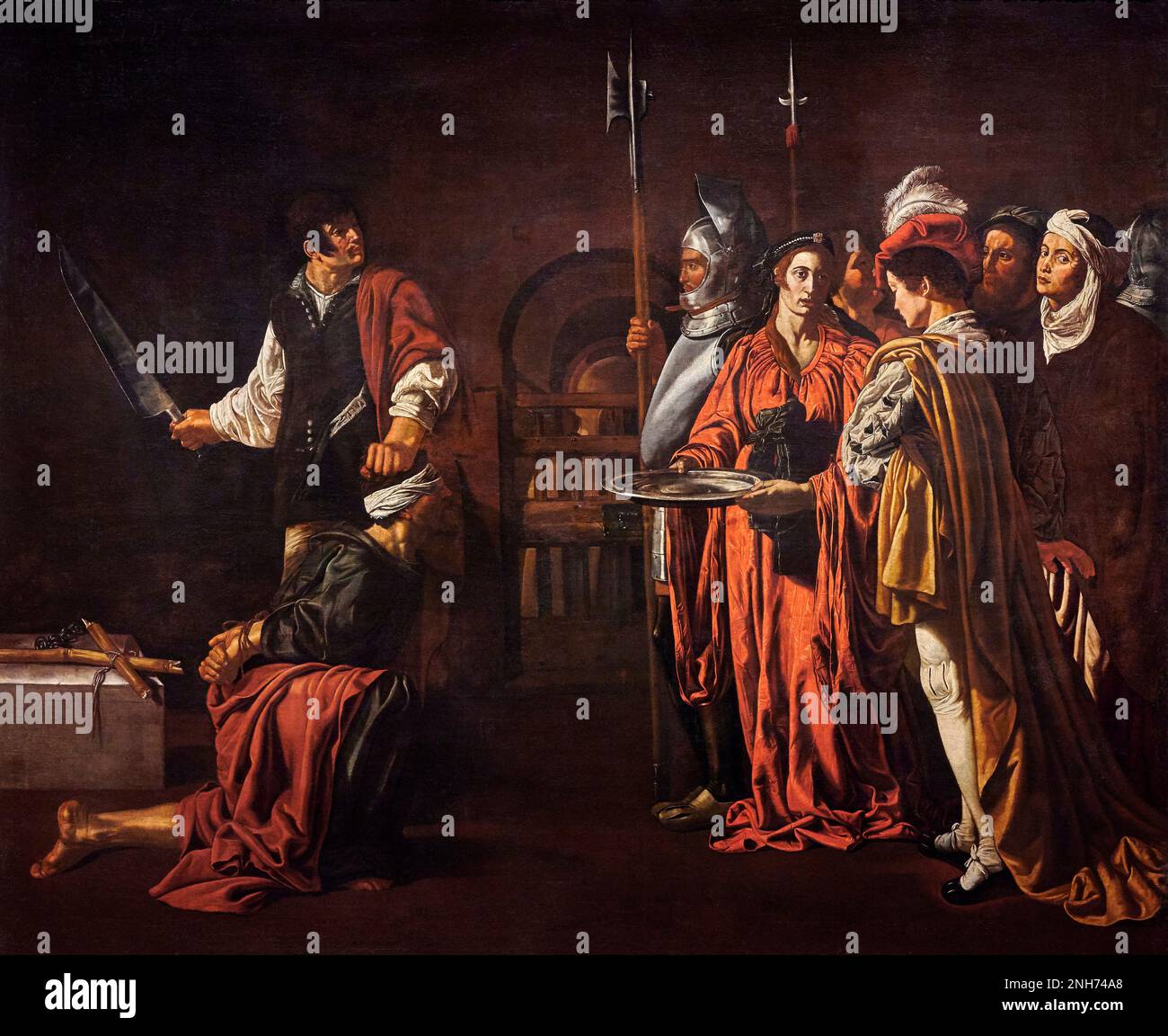 Decollazione del Battista - olio su tela - Francesco Boneri detto Cecco ...