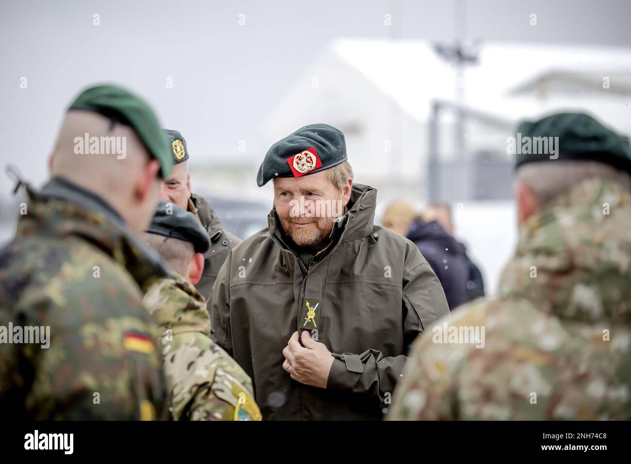 Pabrade, Lithuania. 21st Feb, 2023. PABRADE - King Willem-Alexander ...