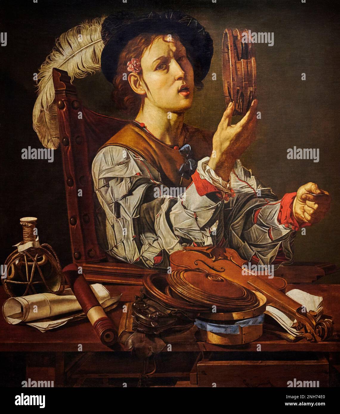 Fabbricante di strumenti musicali - olio su tela - Francesco Boneri ...