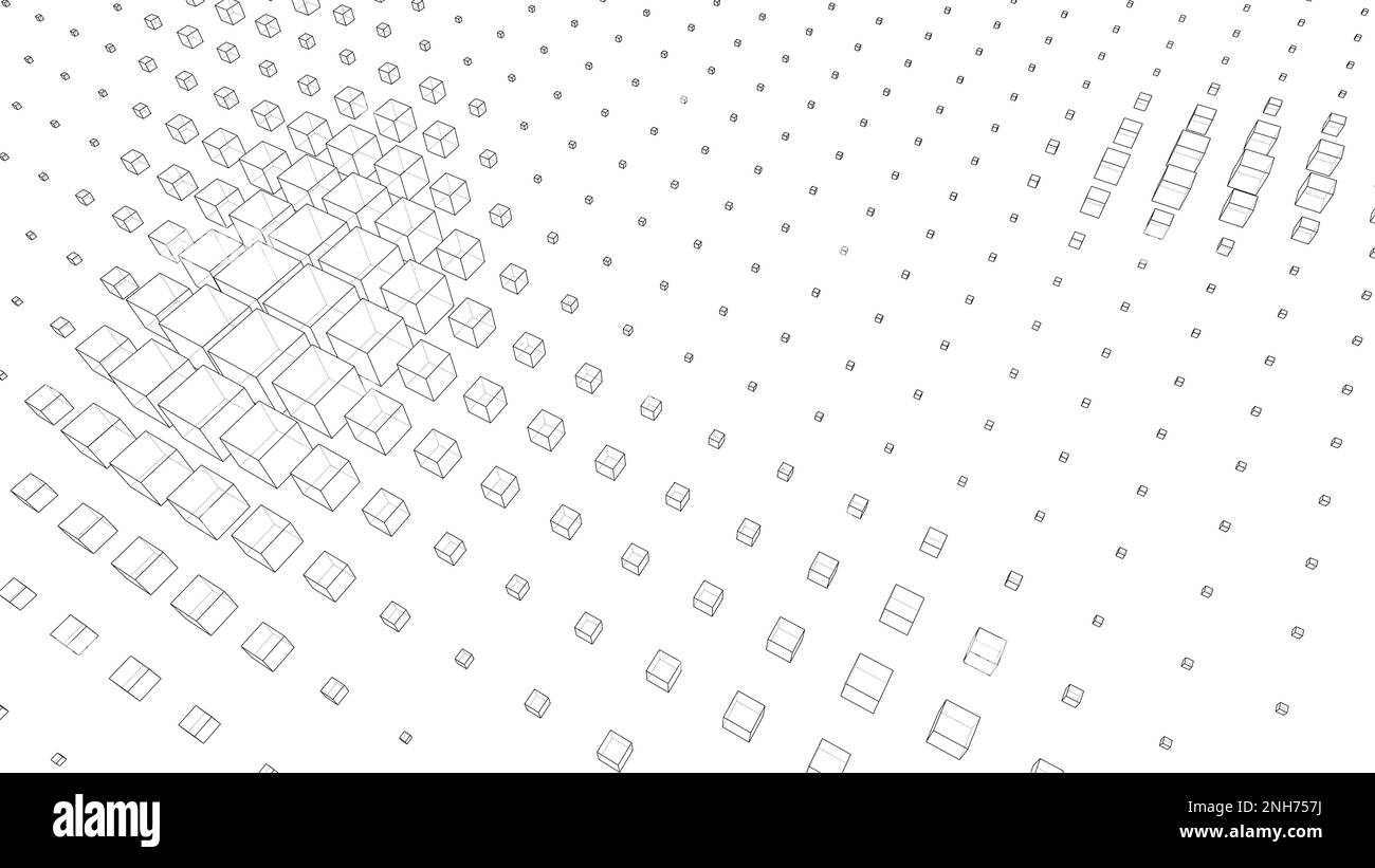 Abstract boxes background Stock Photo - Alamy