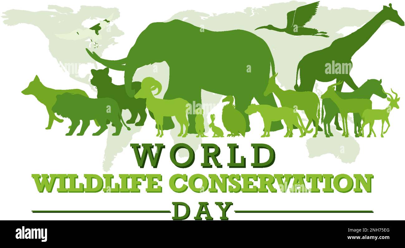 World Wildlife Conservation Day Poster Template illustration Stock ...