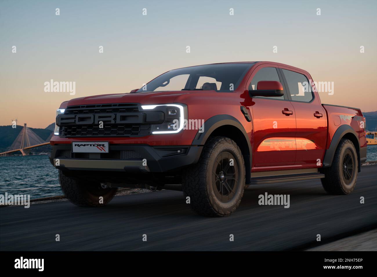 New Ford Ranger Raptor - 4x4 pick-up truck Stock Photo - Alamy