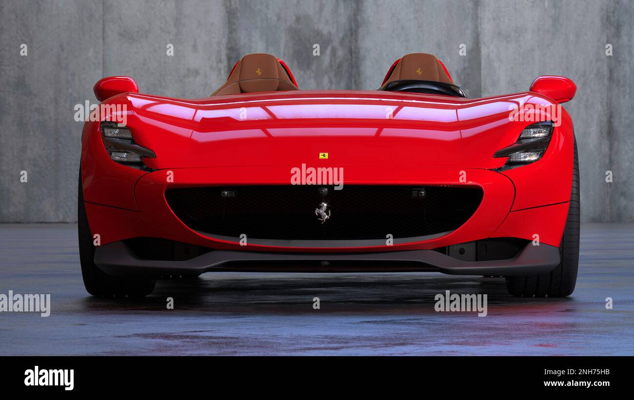 Ferrari Monza SP2-Unique sports car Stock Photo - Alamy