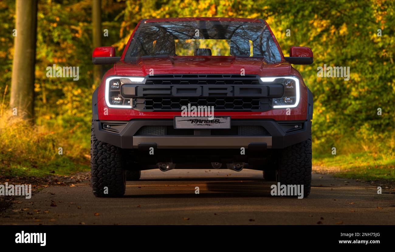 New Ford Ranger Raptor - 4x4 pick-up truck Stock Photo - Alamy