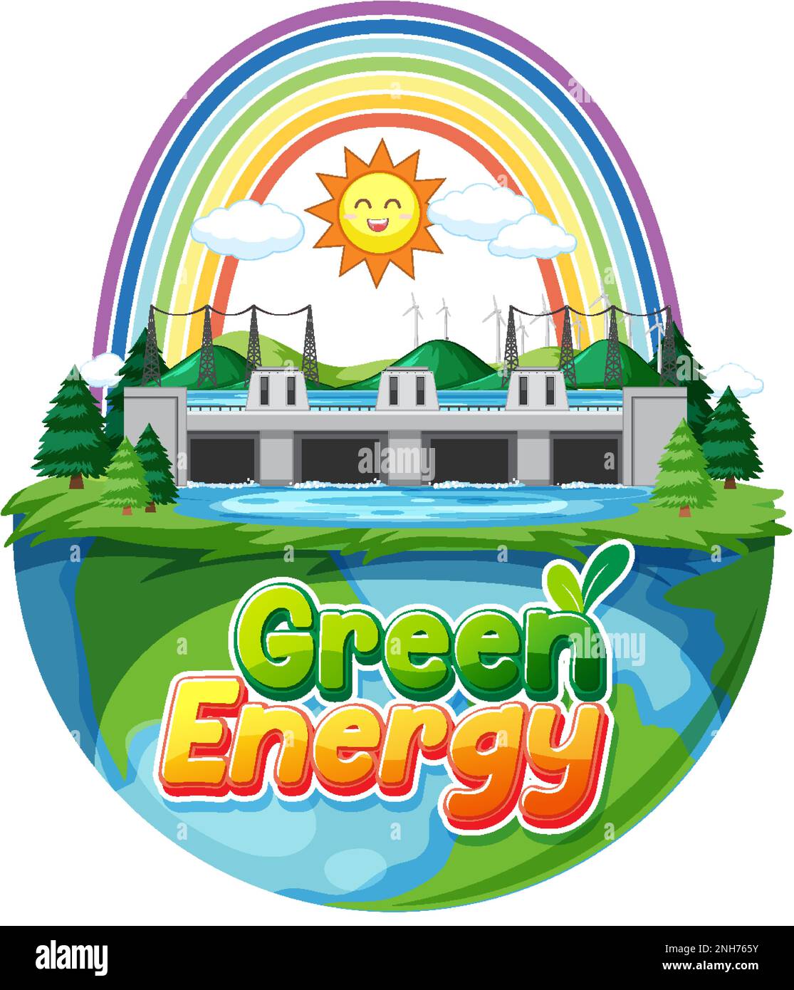 Green energy vector concept illustration Stock Vector Image & Art - Alamy