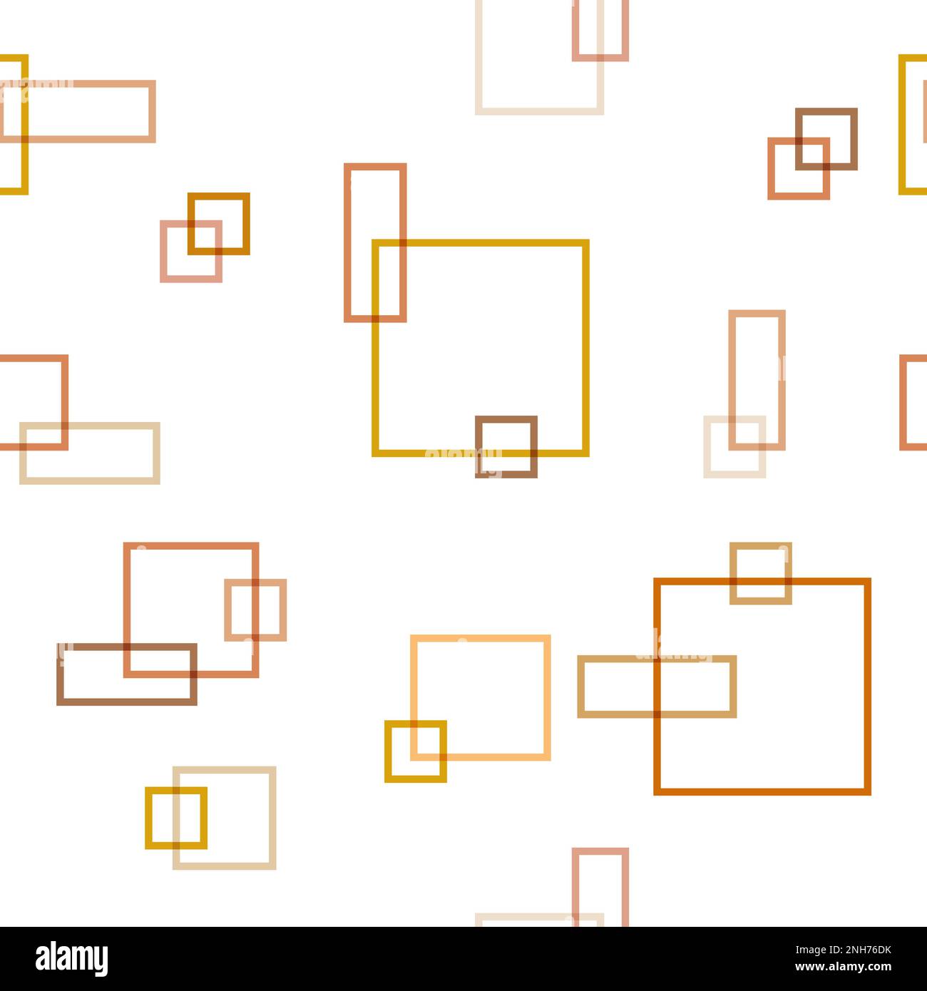 Seamless Pattern Intersection Of Squares Template For Textiles