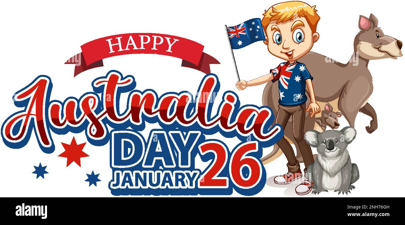 Happy Australia Day Banner illustration Stock Vector Image & Art - Alamy