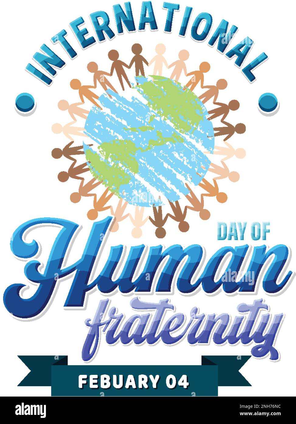 International day of human fraternity illustration Stock Vector Image ...