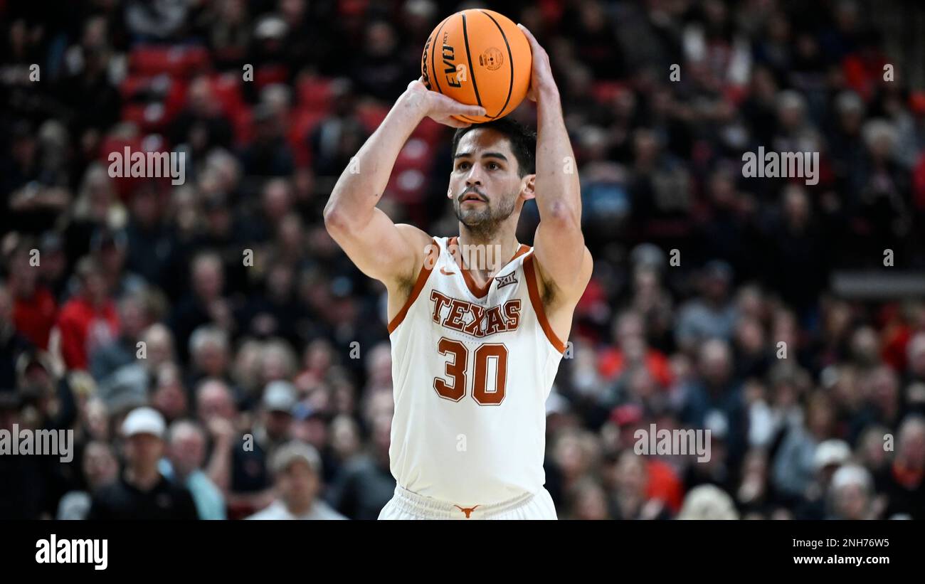 Texas forward Brock Cunningham (30) shoots the ball against Texas Tech ...