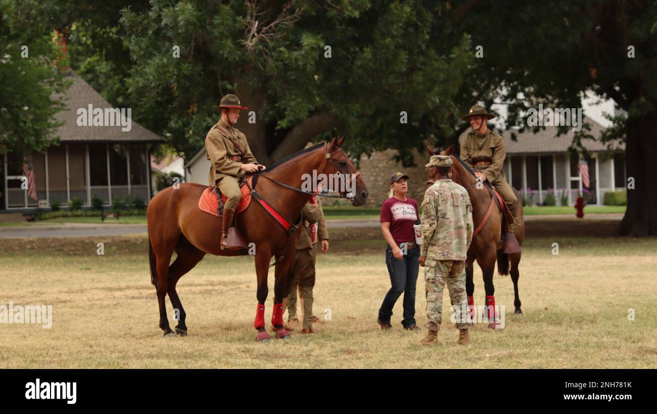 Artillery Half section personnel after a U.S. Army ceremony on the ...