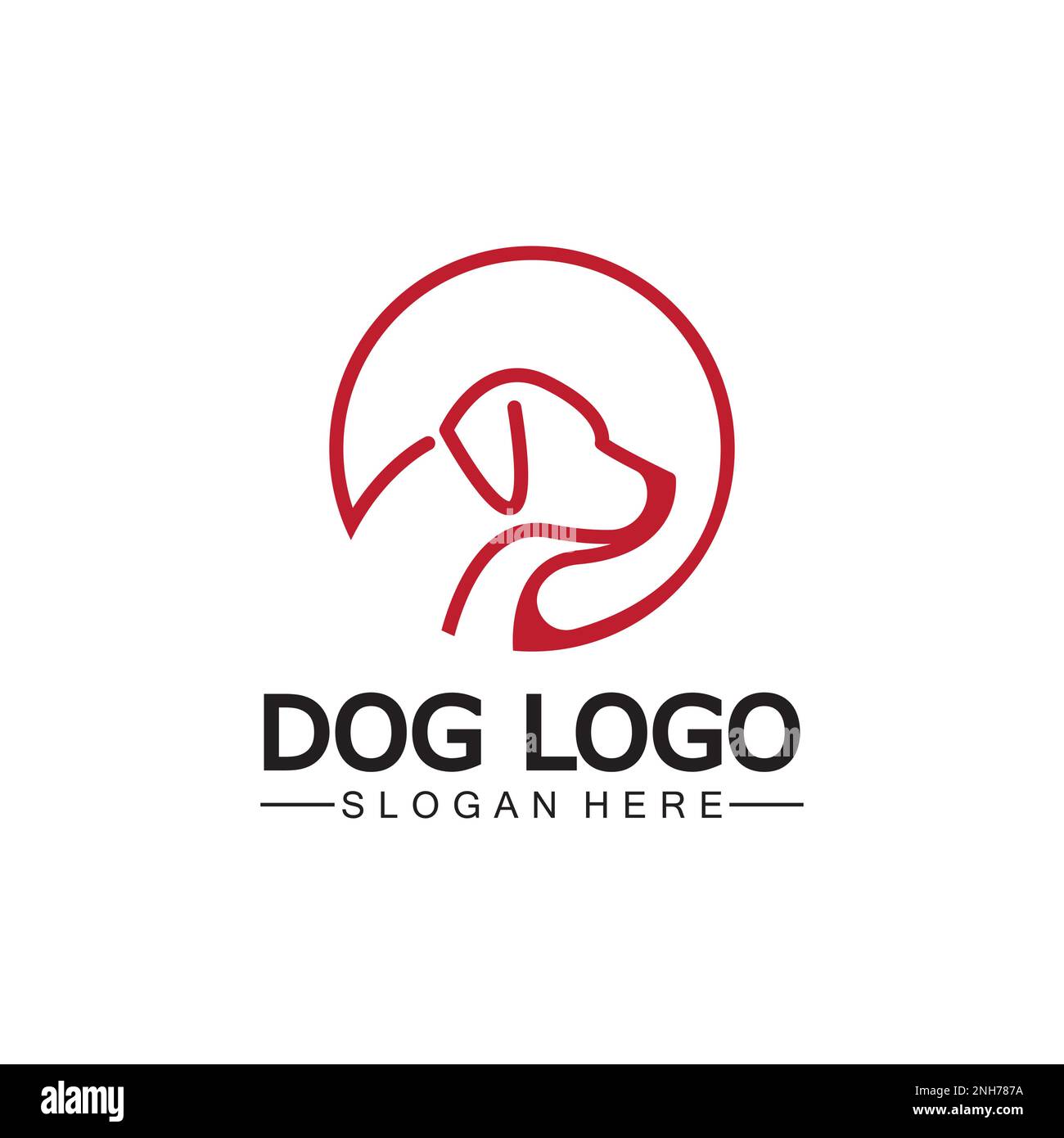 Dog logo and icon design vector illustration Stock Vector Image & Art ...