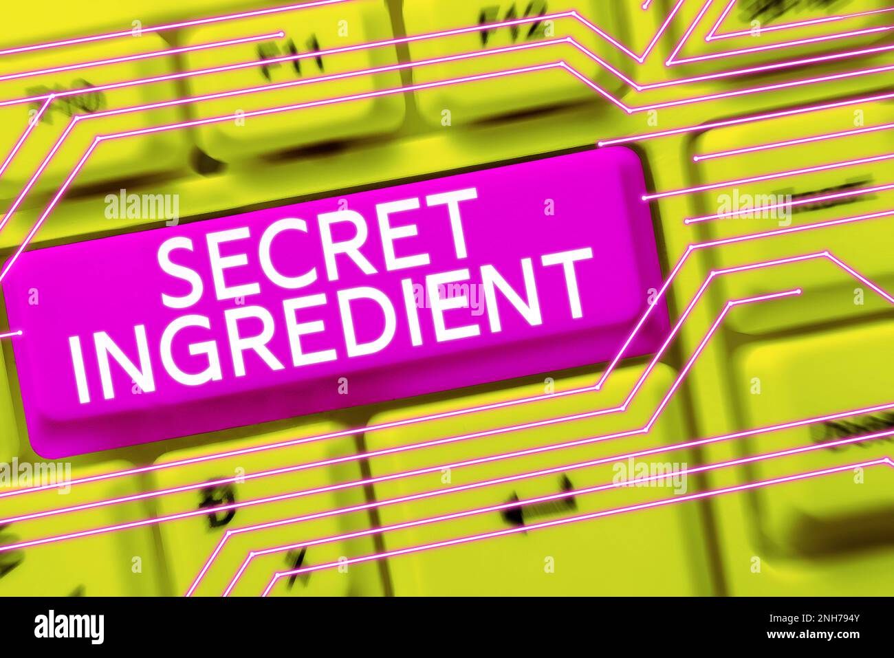 Inspiration showing sign Secret Ingredient. Word Written on special ...