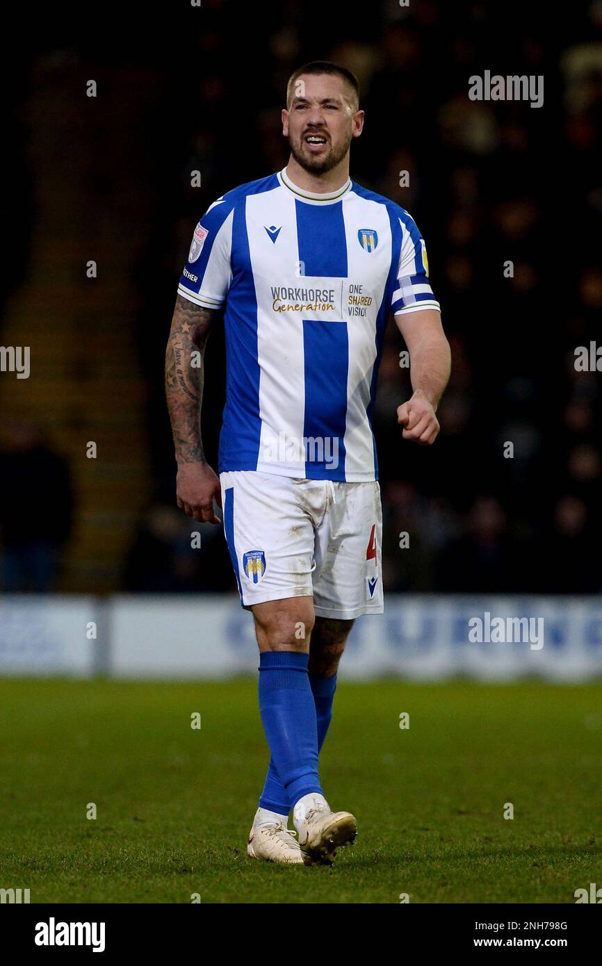 Luke Chambers of Colchester United - Grimsby Town v Colchester United ...