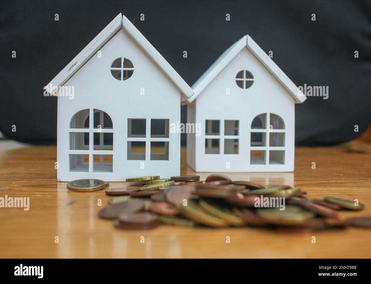 Money coin house mortgage debt hi-res stock photography and images - Alamy