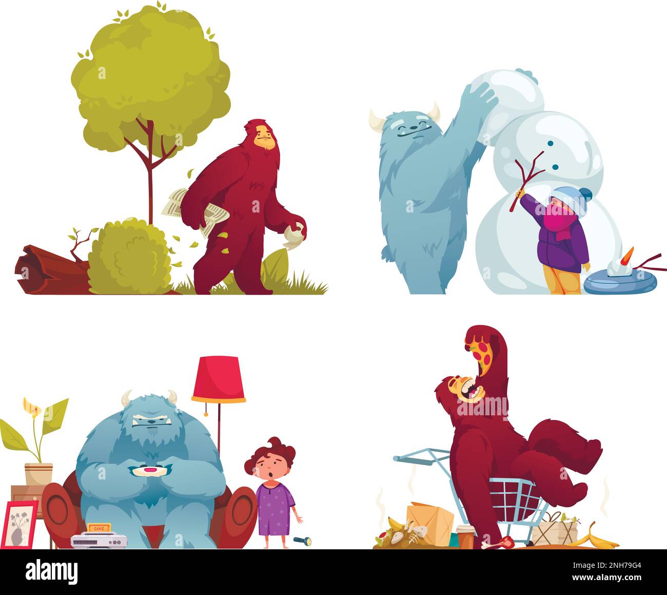 Giant snow monster game hi-res stock photography and images - Alamy