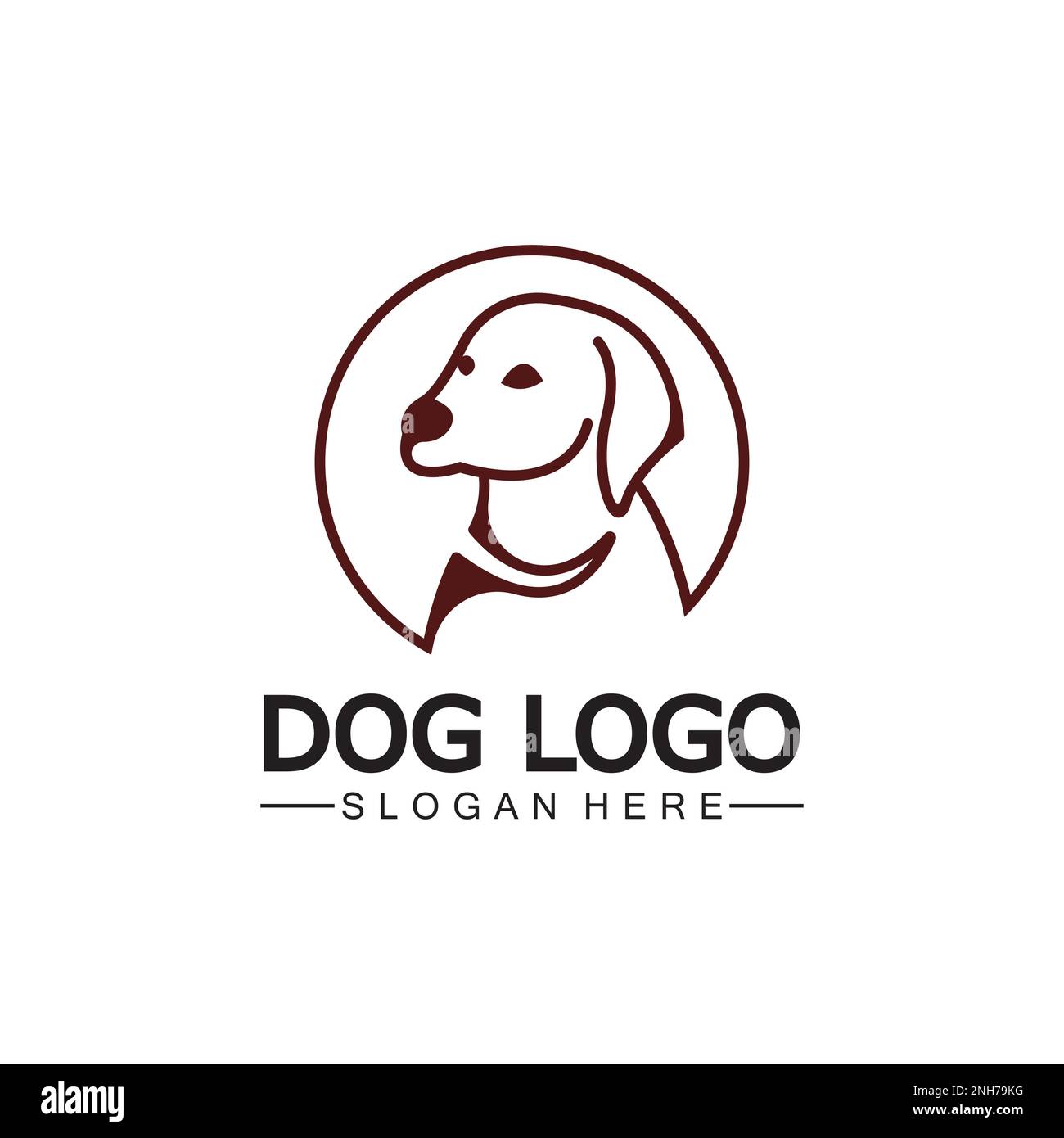 Dog logo and icon design vector illustration Stock Vector Image & Art ...