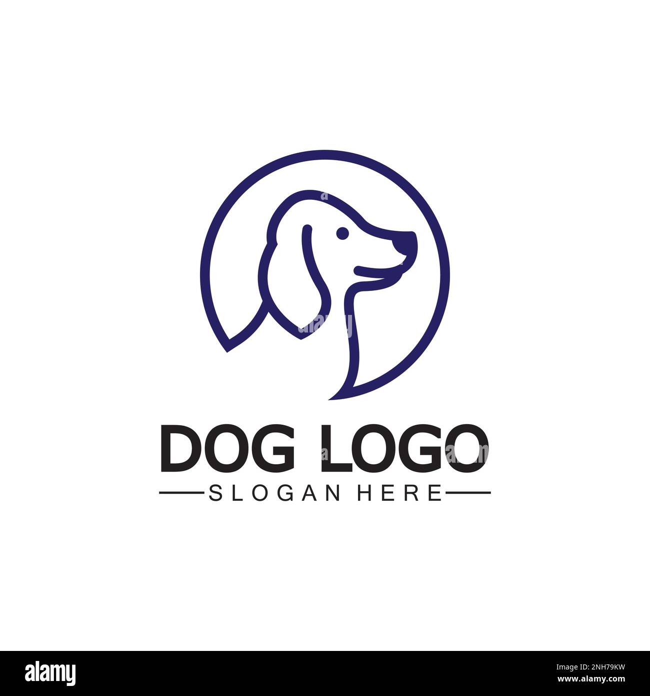Dog logo and icon design vector illustration Stock Vector Image & Art ...