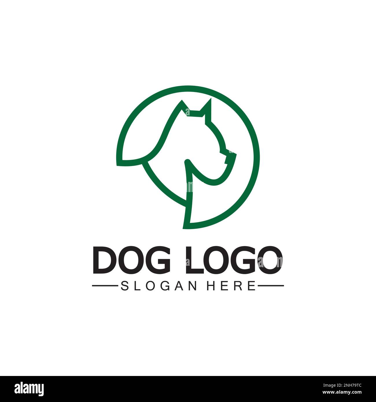 Dog logo and icon design vector illustration Stock Vector Image & Art ...