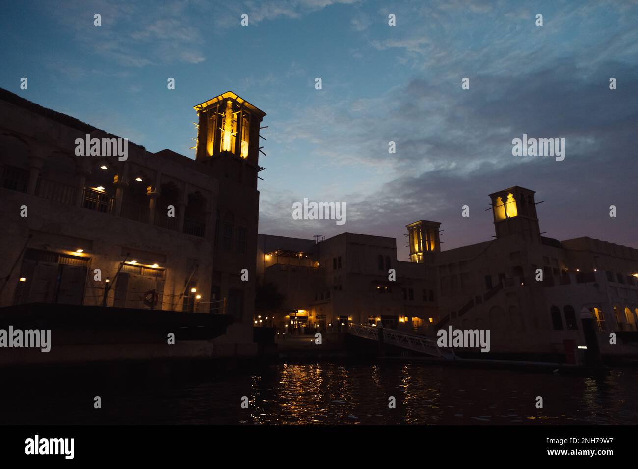 Waterfront view at Dubai Creek Stock Photo - Alamy