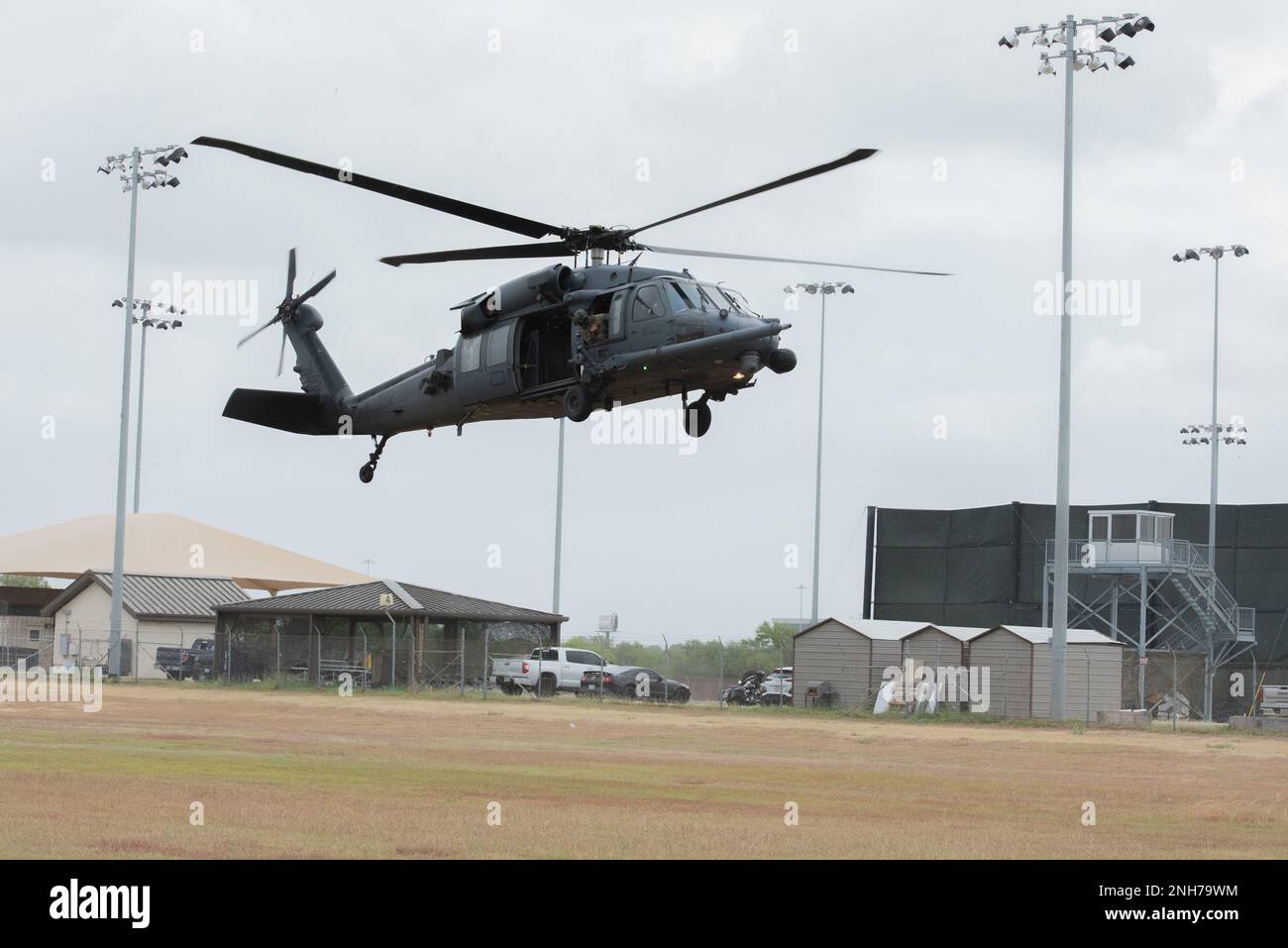 An HH-60 Pave Hawk commanded by Maj. Howard Palmer, aircraft commander ...