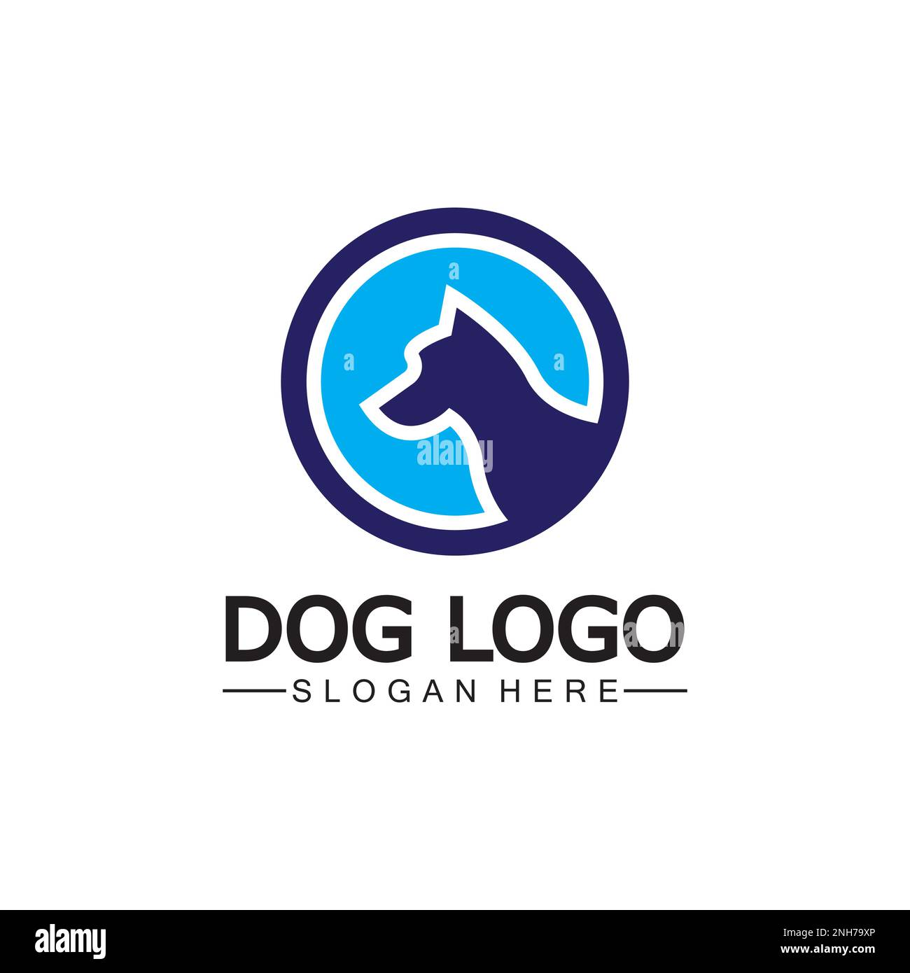 Dog logo and icon design vector illustration Stock Vector Image & Art ...