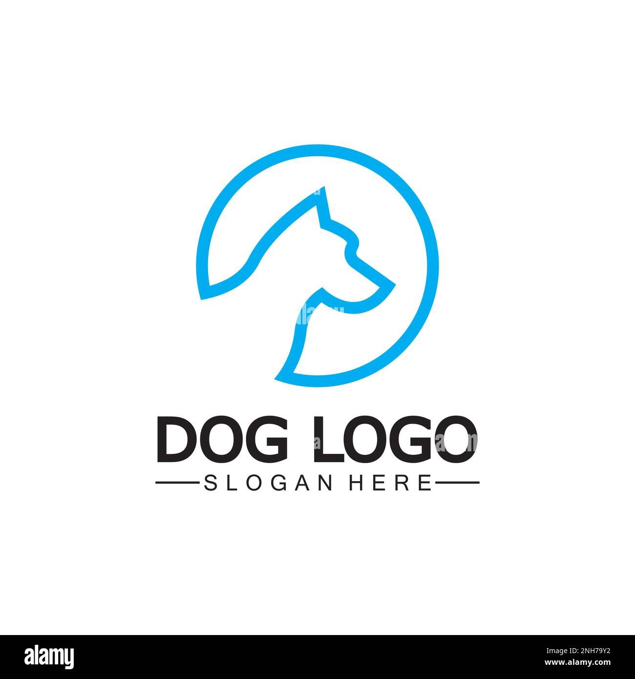 Dog logo and icon design vector illustration Stock Vector Image & Art ...