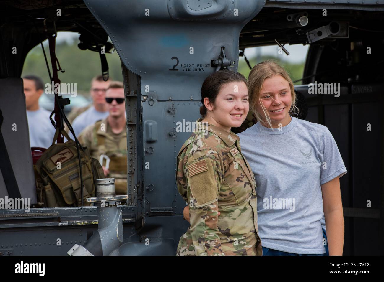 An HH-60 Pave Hawk commanded by Maj. Howard Palmer, aircraft commander ...