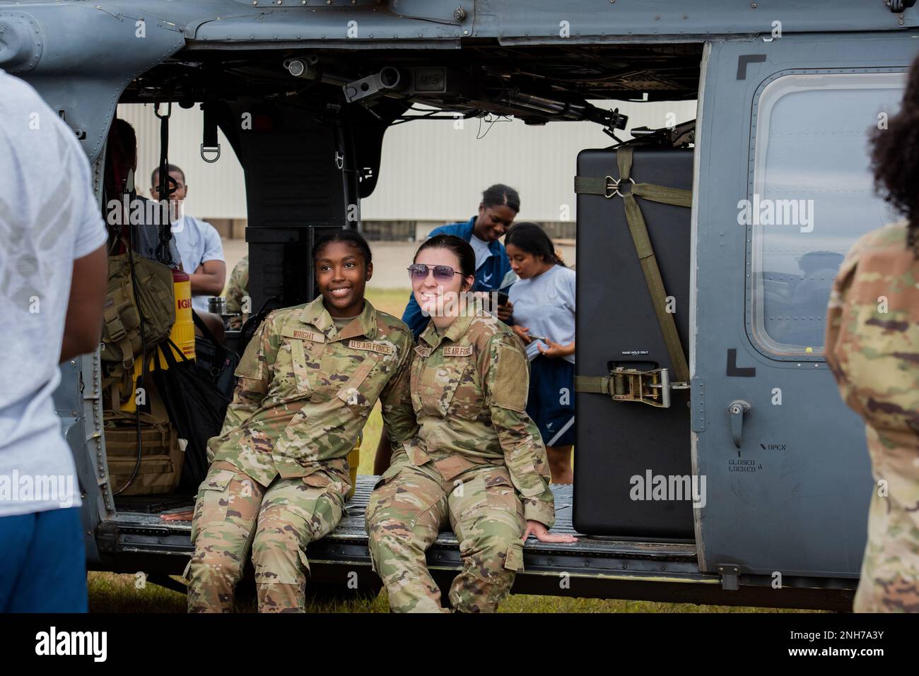 An HH-60 Pave Hawk commanded by Maj. Howard Palmer, aircraft commander ...