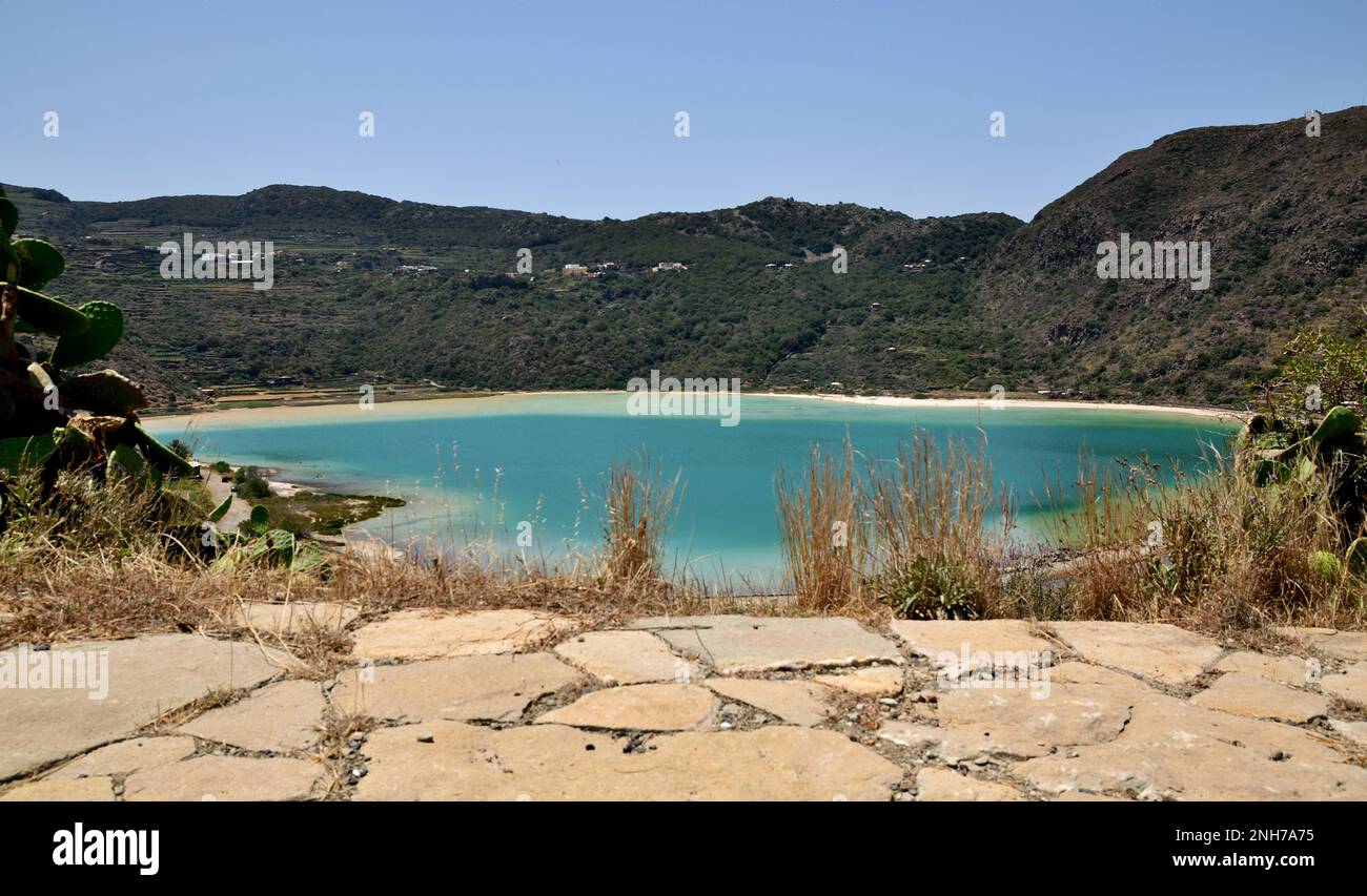 Lake of Venus, Pantelleria Stock Photo - Alamy