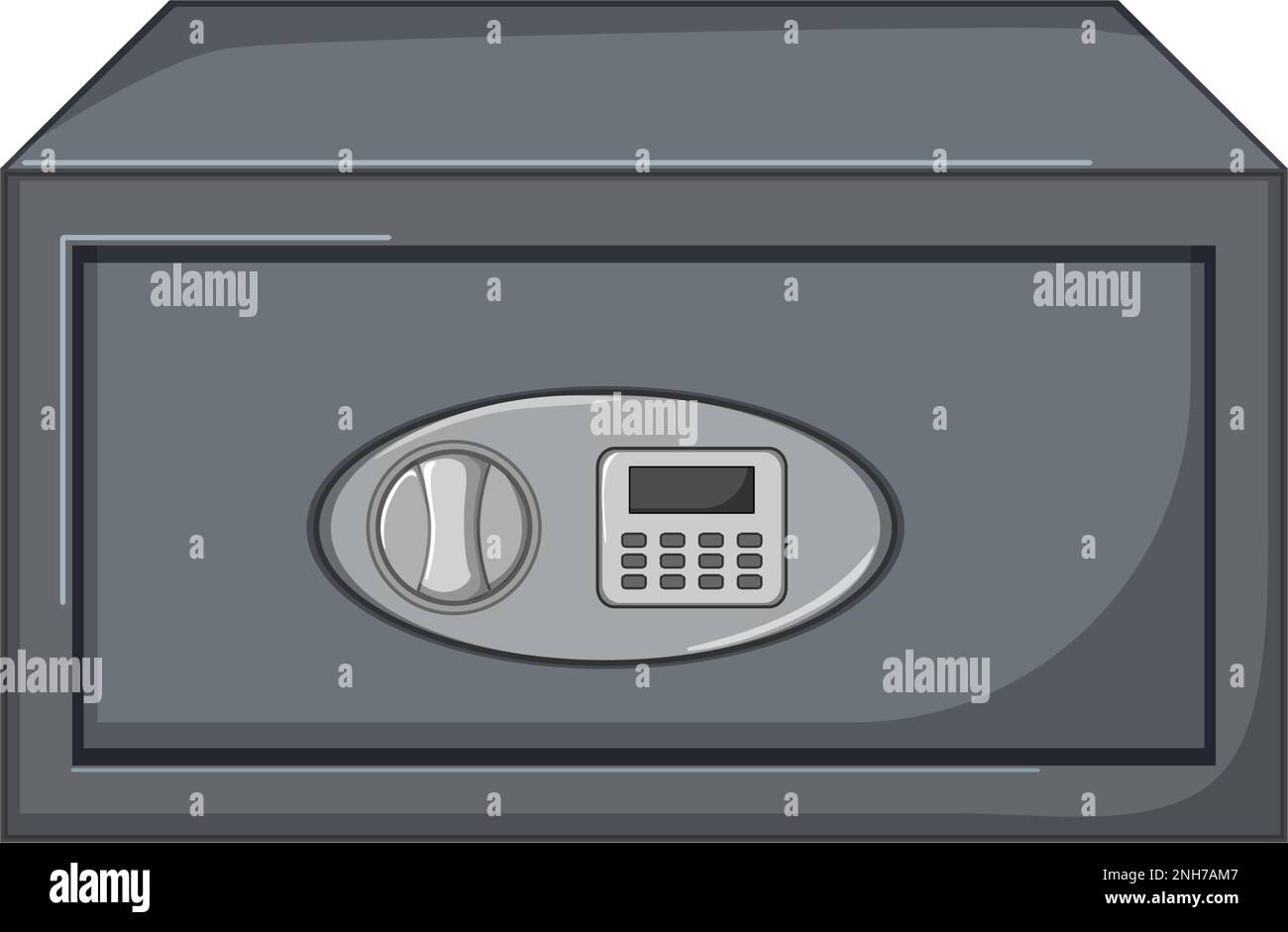 money safe cartoon vector illustration sign color Stock Vector Image ...