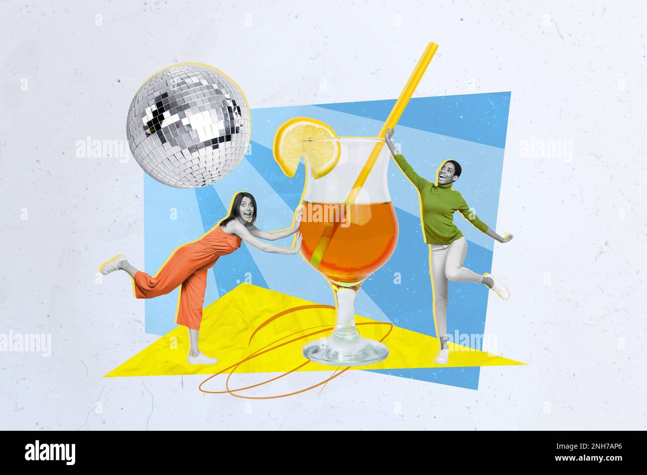 Photo banner creative collage design aperol spritz cocktail ...