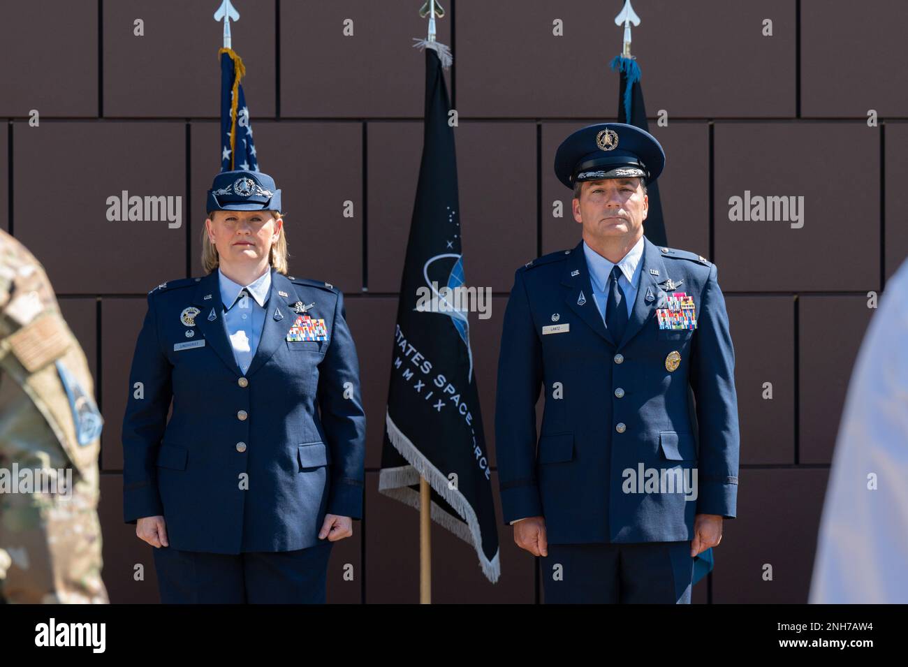 U.S. Space Force Col. Niki J. Lindhorst, commander of Space Delta 13 ...