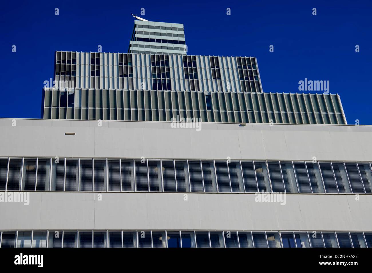 Roche Pharma (Schweiz) AG buildings in Basel, Switzerland. Design by ...