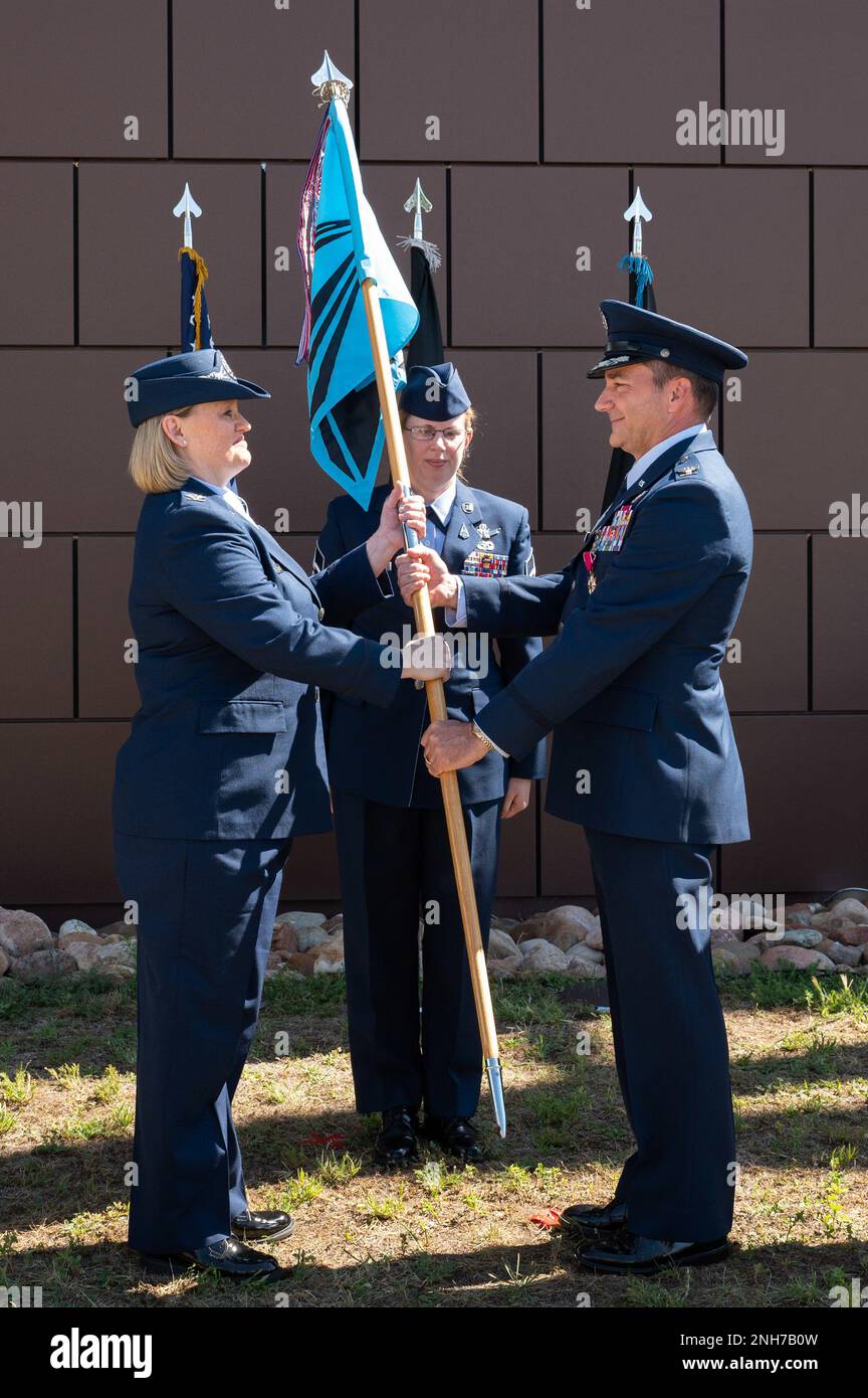 U.S. Space Force Col. Max E. Lantz II, outgoing commandant of the ...