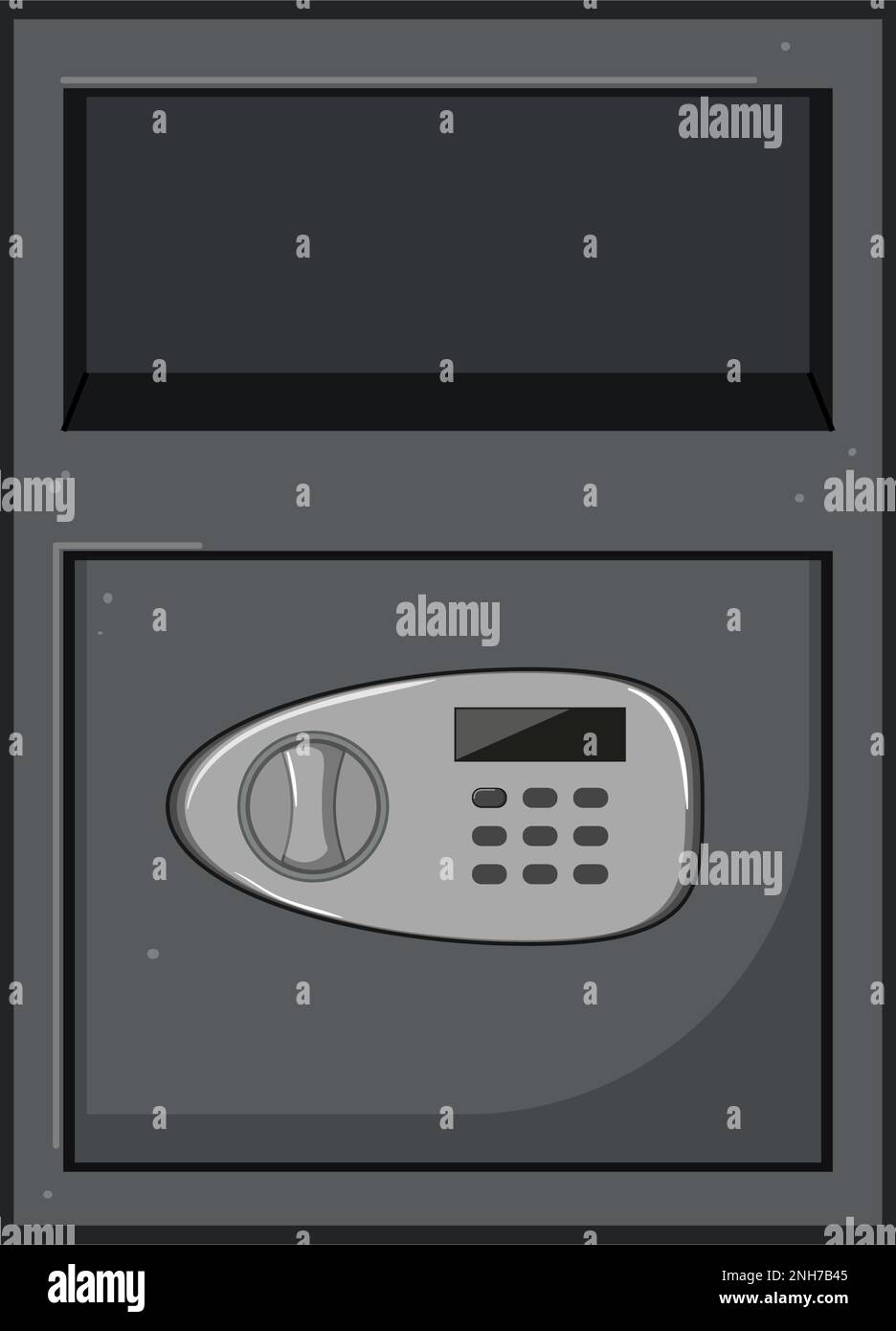 storage safe cartoon vector illustration sign color Stock Vector Image ...