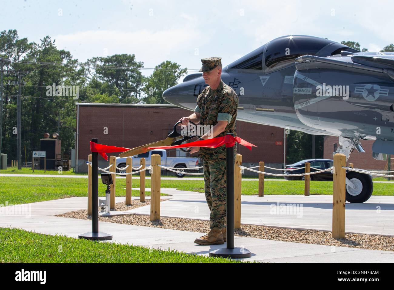 U.S. Marine Corps Col. Mikel Huber, commanding officer of Marine Corps ...