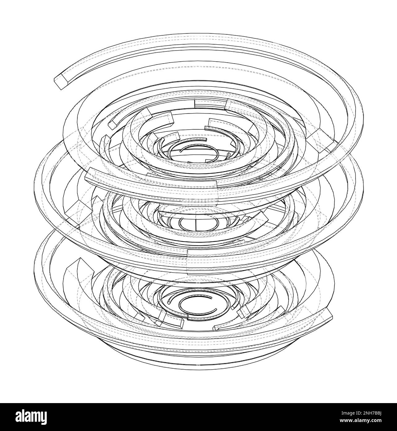 Concentric circular 3d hud graphic hi-res stock photography and images - Alamy