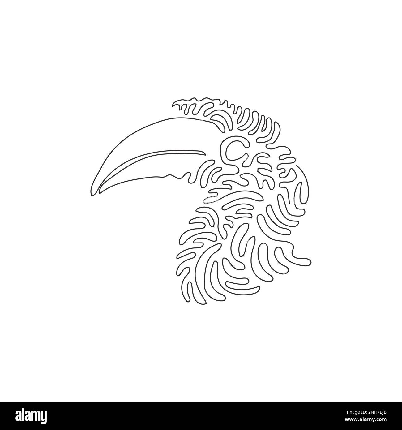 Borneo hornbill Stock Vector Images - Alamy