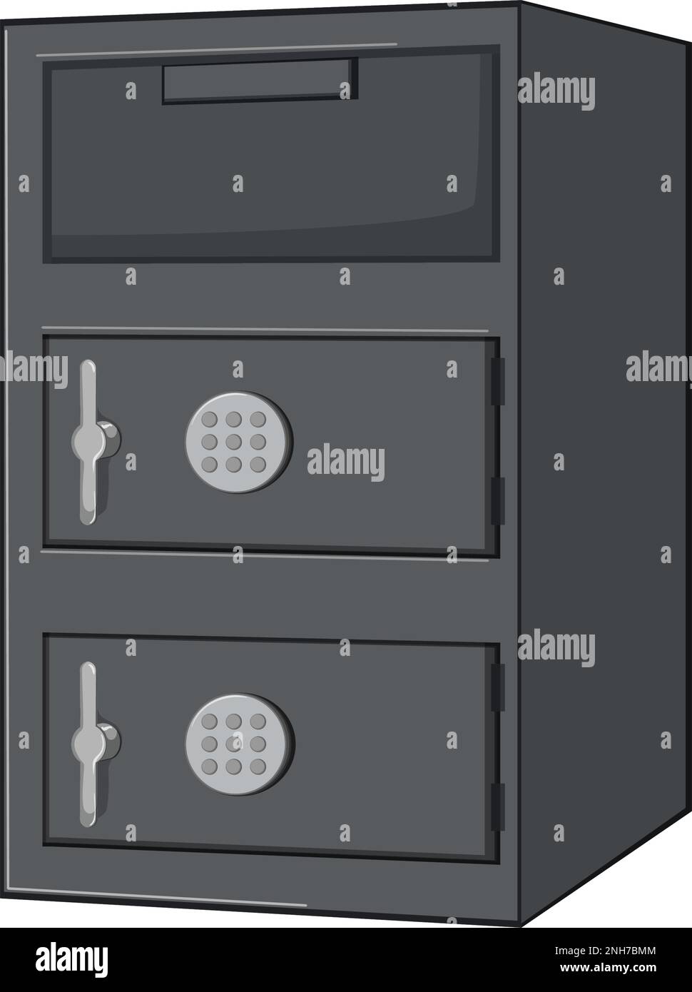 bank safe cartoon vector illustration sign color Stock Vector Image ...