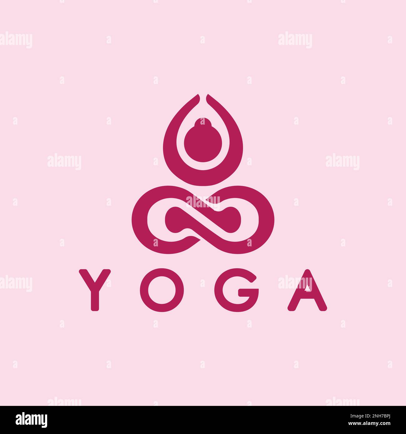 simple yoga logo icon vector design template Stock Vector Image & Art ...