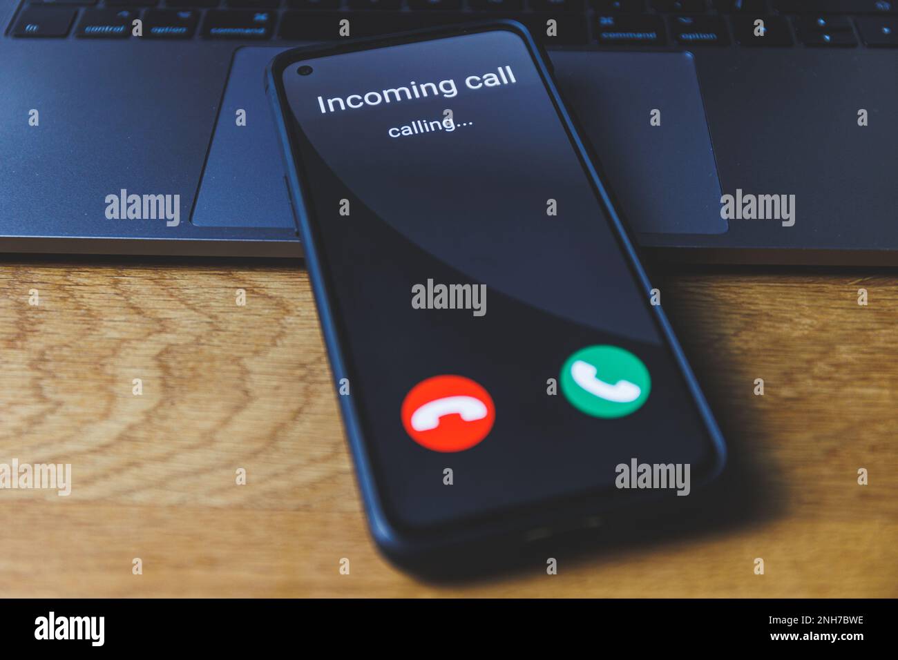Incoming call on phone. Phone call concept Stock Photo - Alamy