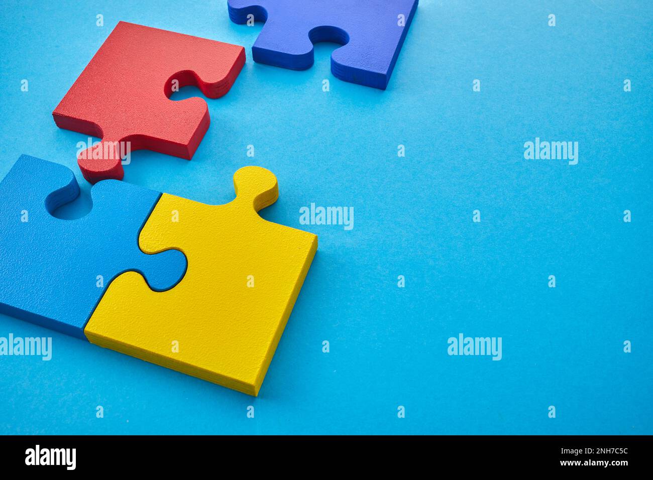 Color puzzle symbol of public awareness for autism spectrum disorder ...