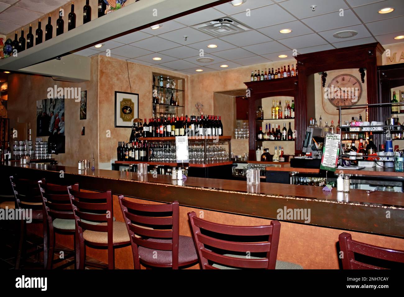 The bar of the Luna Rossa; an Italian Expresso Bar and Restaurant in ...