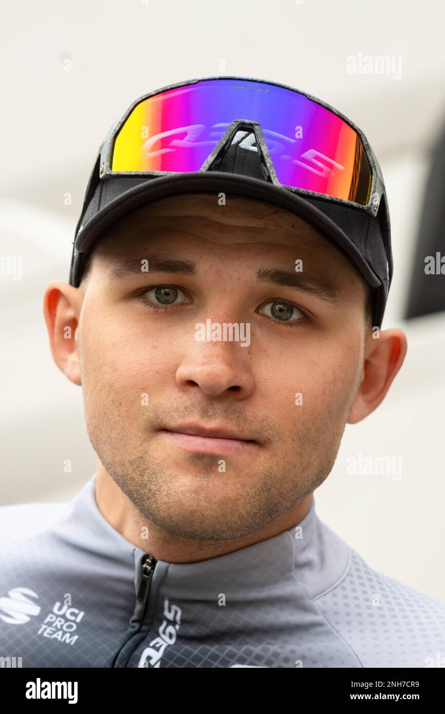 Kamil Malecki of Q36.5 Pro Cycling Team seen during the presentation ...