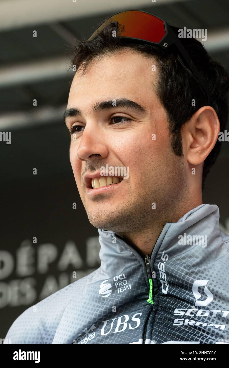 Matteo Moschetti of Q36.5 Pro Cycling Team seen during the presentation ...