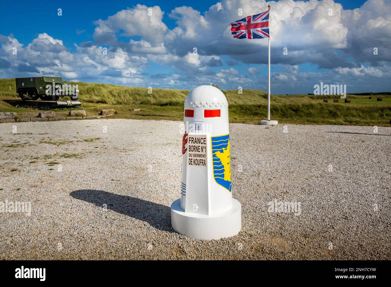 ST. MARTIN DE VARREVILLE, NORMANDY, FRANCE - SEPTEMBER Circa, 2020. D-Day WWII Monument ...