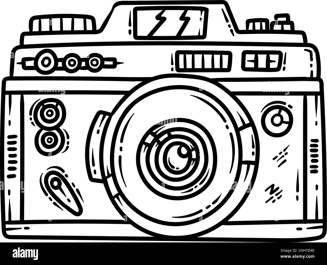 Camera Black And White Outline